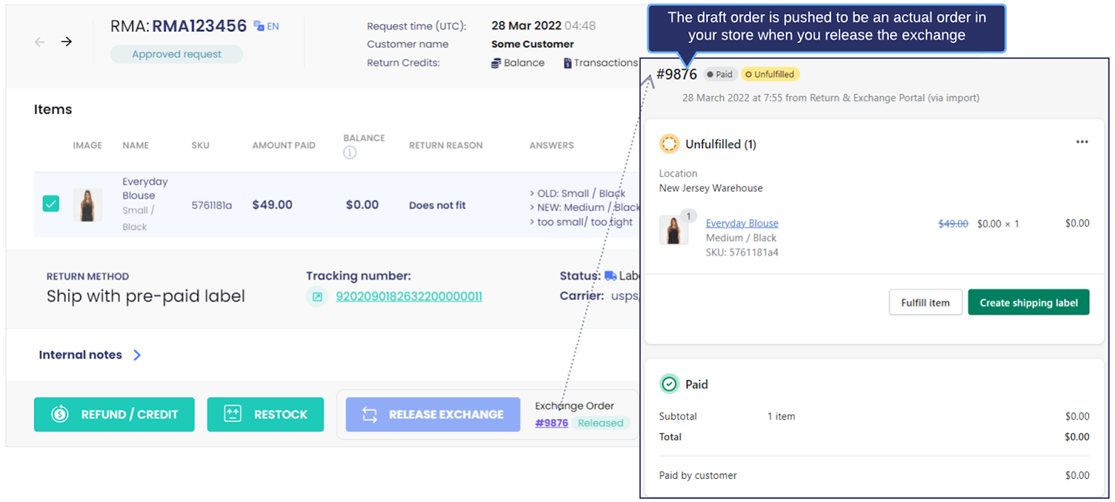 Managing Return Requests (Old Version)